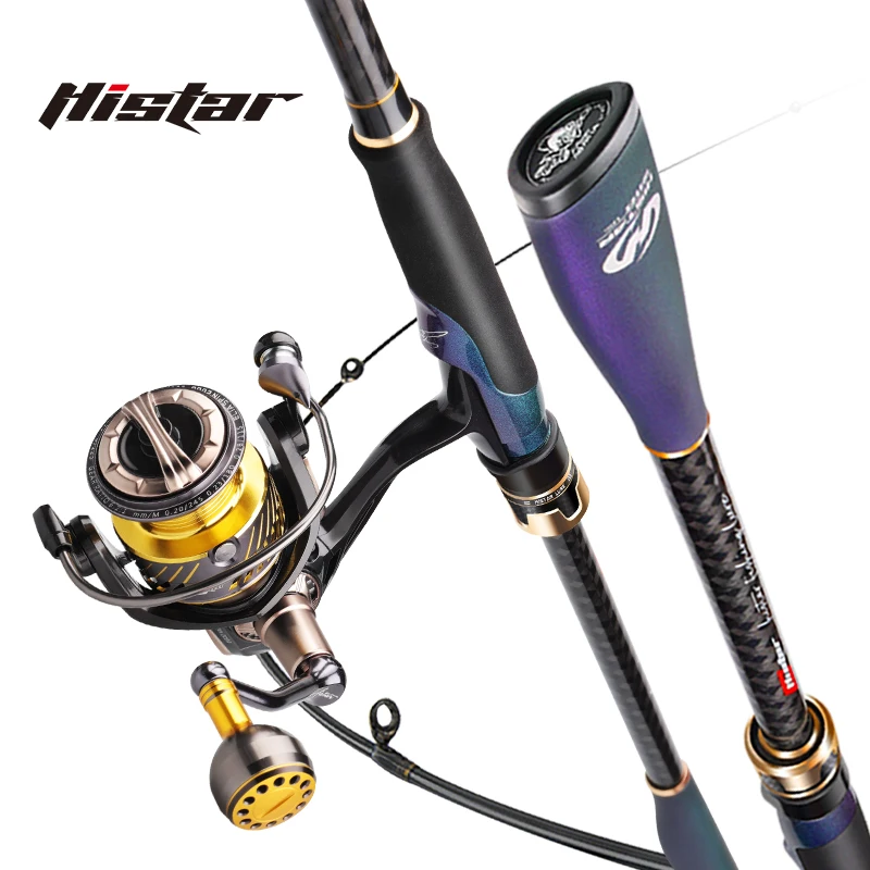 Histar-Waves-Fishing-Combo-Toray-High-Carbon-Long-Casting-Rod-Black ...