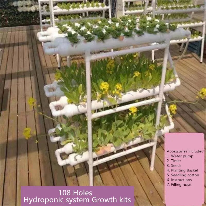 108-Holes-Hydroponic-System-Growth-Kits-Soilless-Culture-Equipment ...