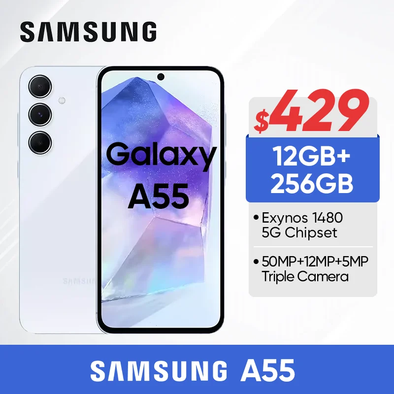 Original-New-Samsung-A55-5G-Smartphone-Exynos-1480-Octa-Core-5000mAh ...