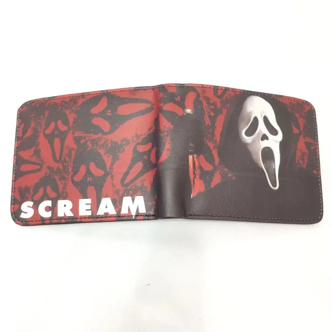 Man Purses Movie Scream Wallets Credit Card Holder Wallet with Coin ...