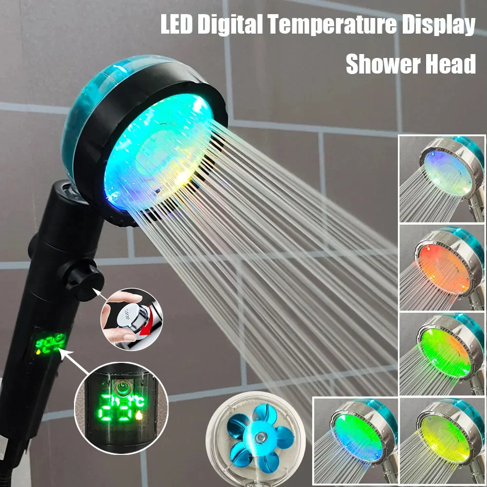 LED-Digital-Temperature-Display-High-Pressure-Shower-Head-Temperature ...