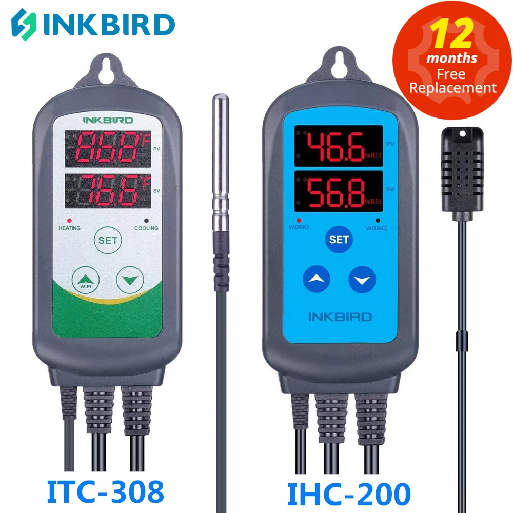 INKBIRD-Combo-Set-Pre-wired-Digital-Dural-Stage-Humidity-Controller ...