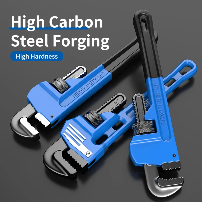 8/10/12 Inch Plumbing Installation Pliers Spanner Heavy Duty Straight ...