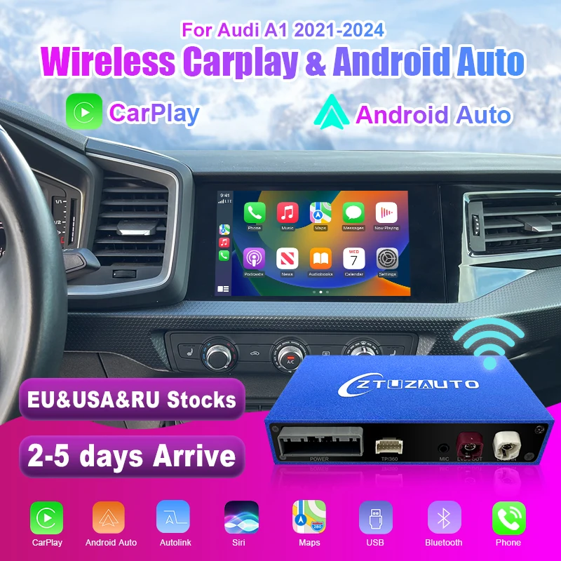 Wireless-CarPlay-Android-Auto-for-Audi-A1-MIB3-2021-2024-with-AirPlay ...