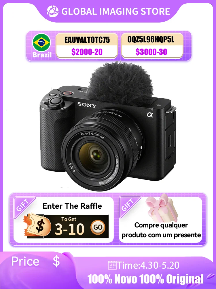 Sony ZV E1 Full Frame Mirrorless Compact Digital Camera Câmeras de ...