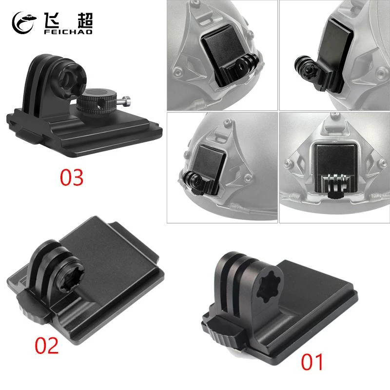 Helmet Aluminum Alloy Fixed Mount for Gopro 11/10/9/8 Base Holder ...