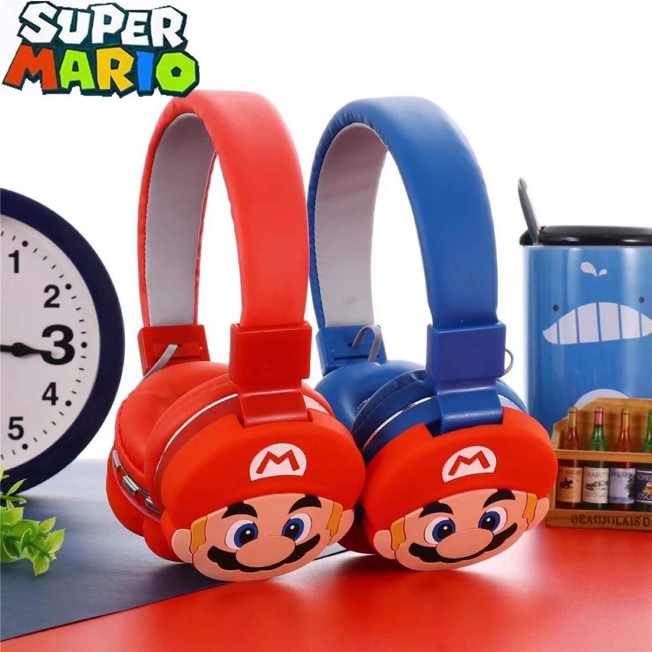 Super-Mario-Bluetooth-Headset-Cartoon-Figure-Wireless-Earphone-for ...