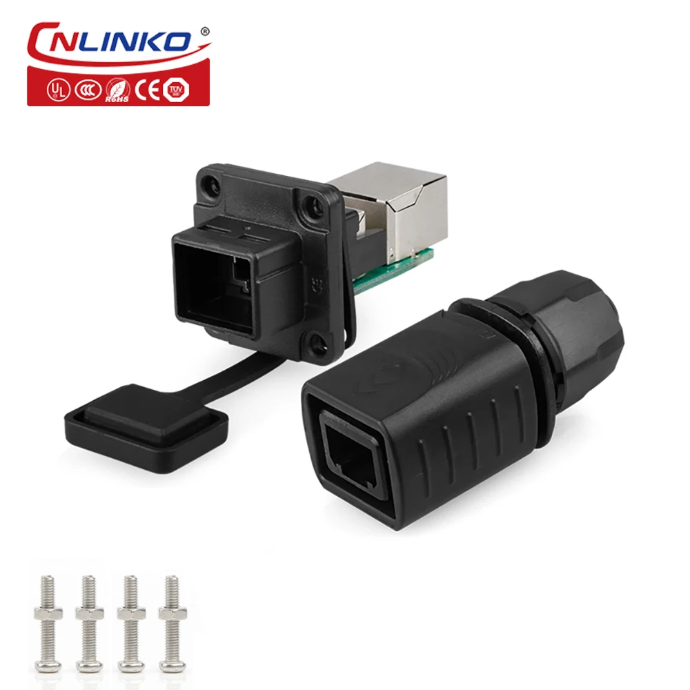 CNLINKO Waterproof Cat5e RJ45 Connector 8P8C Ethernet Cable Head Plug ...