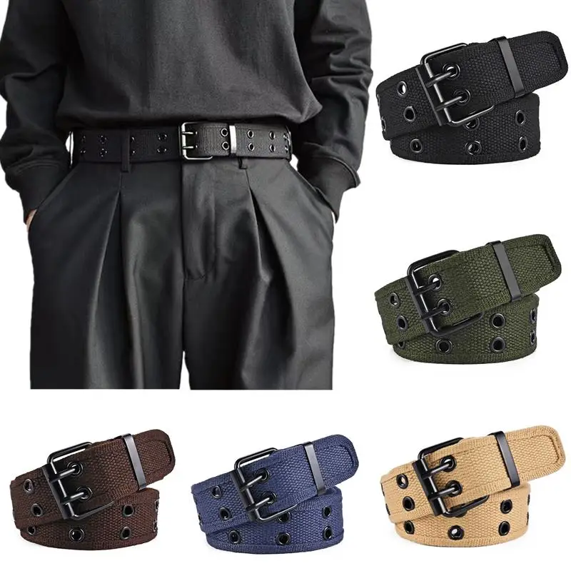 Men-Belts-Army-Military-Canvas-Nylon-Webbing-Tactical-Belt-Fashion ...
