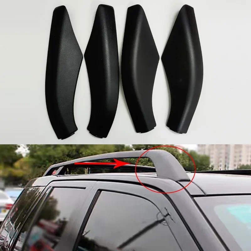 NEW-Black-Roof-Rack-Luggage-Rack-Bar-Rail-End-Cover-Shell-FOR-Land ...