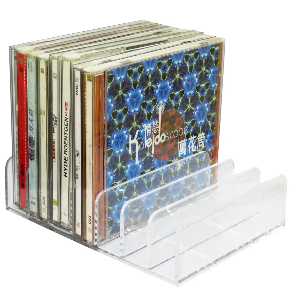 CD-Storage-Holder-Rack-Display-Premium-Organizer-Clear-Acrylic-CD-DVD ...