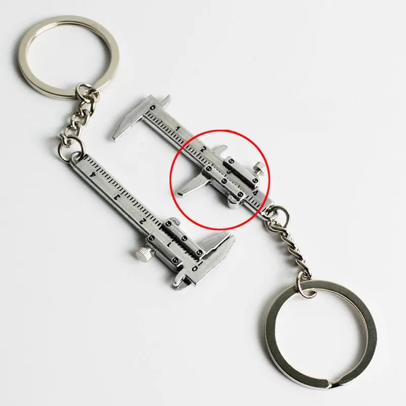 Portable 0-4cm Mini Vernier Calipers Keychain Measuring Gauging Tools ...