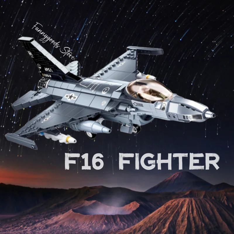 Get-Your-Own-F16-Fighter-with-521pcs-Military-Series-Model-Building ...