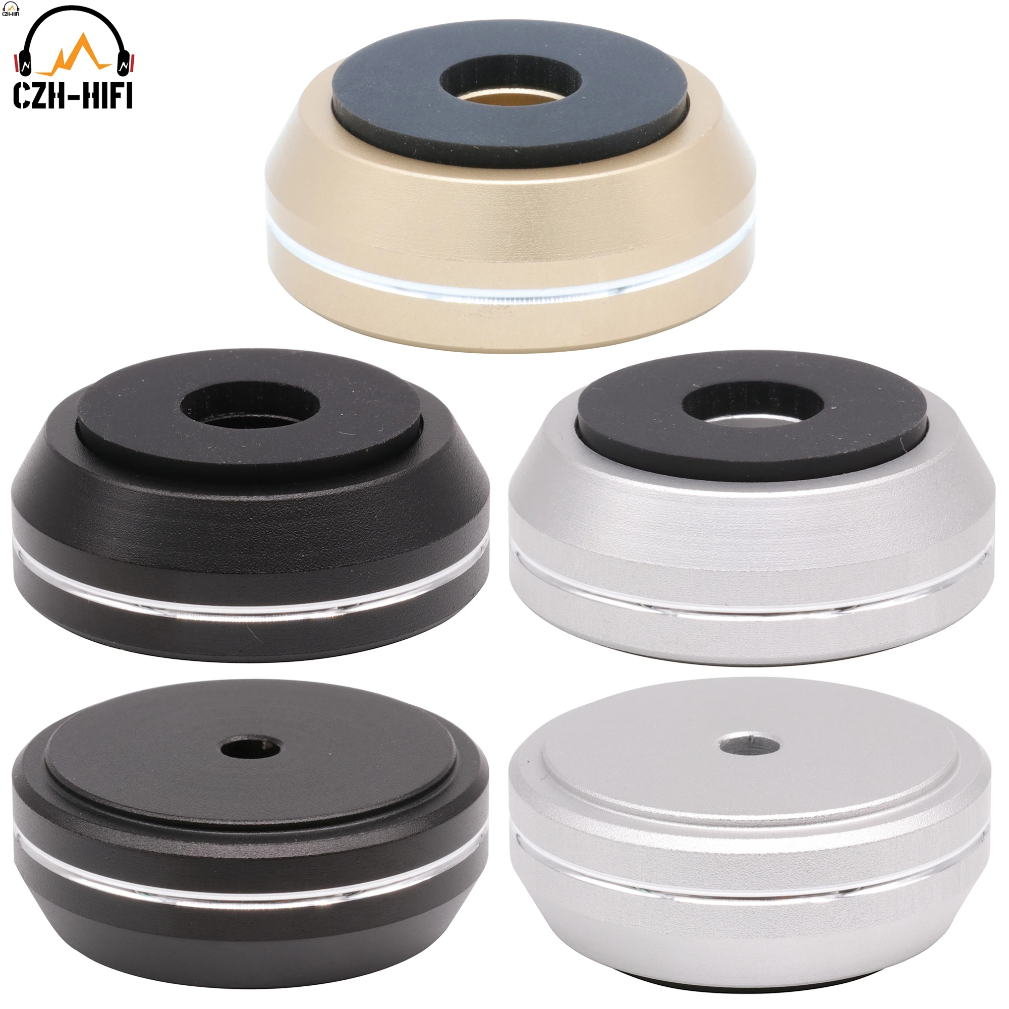 35x13mm-CNC-Machined-Solid-Aluminum-Isolation-Stand-Base-Feet-Pad-for ...