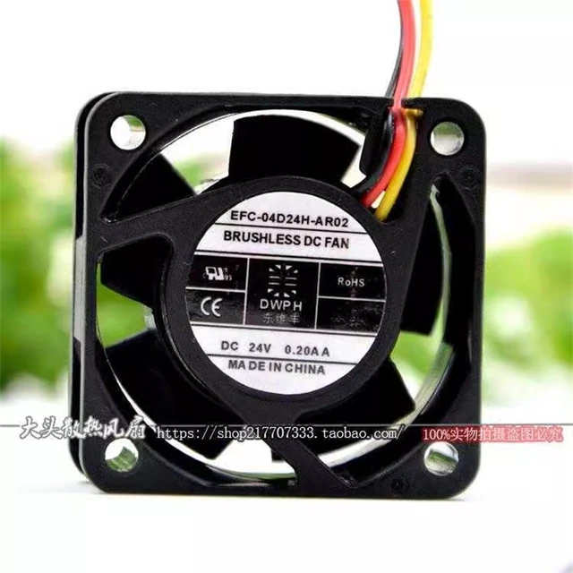 original EFC-04D24H-AR02 4cm 4020 24V 0.2A 3-wire alarm driver Computer ...