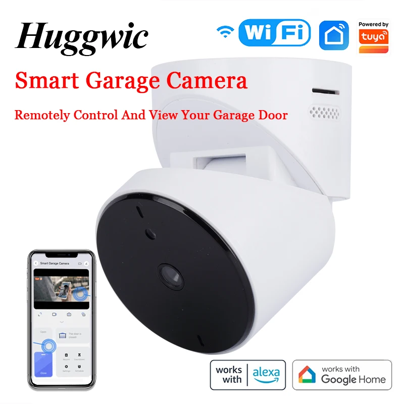 Huggwic-Tuya-Garage-Door-Opener-WIFI-Smart-Garage-Camera-Wireless ...