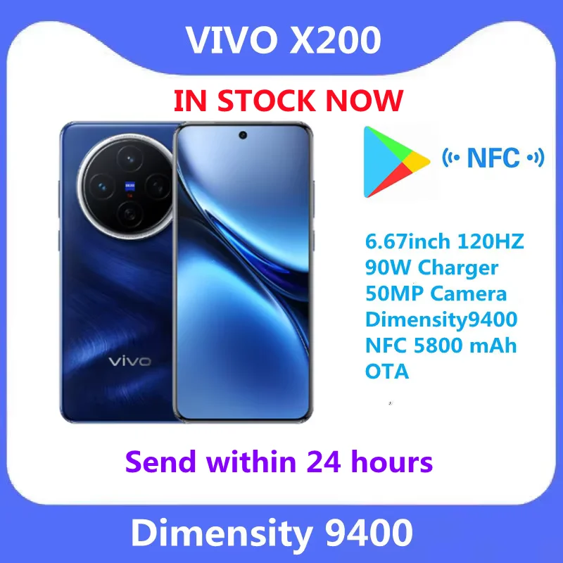 New-Original-VIVO-X200-5G-Cell-Phone-6-67inch-120HZ-90W-Charger-50MP ...