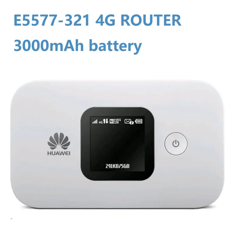 Original HUAWEI E5577-321 4G Wifi Router LTE Cat 4 150Mbps Modem Sim Card Mobile Wireless ...