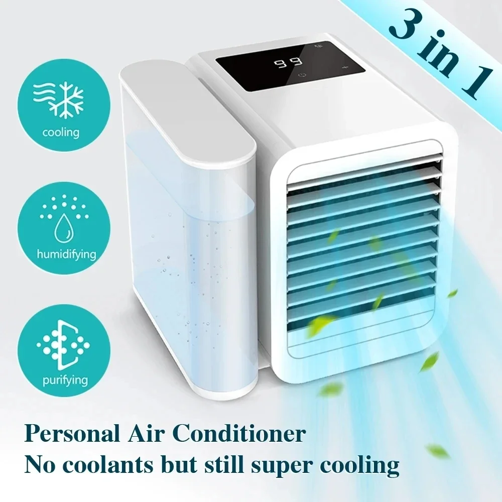 Newest-Microhoo-3-In-1-Mini-Air-Conditioner-Water-Cooling-Fan-Touch ...