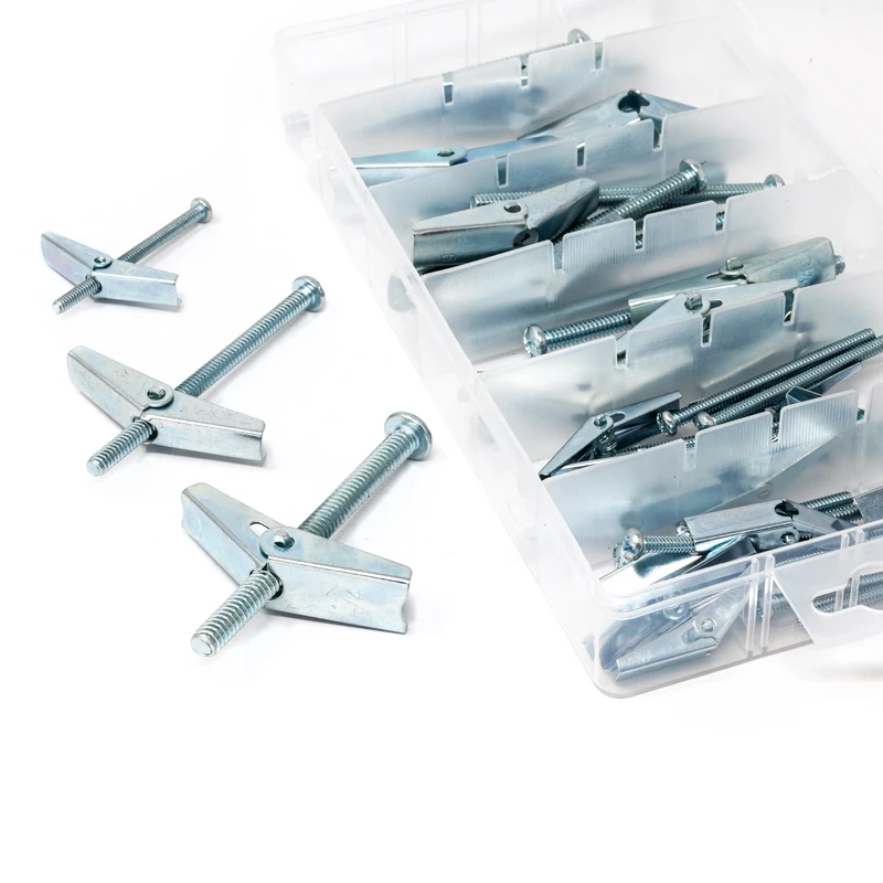 Metal Spring Toggle Wing Toggle Anchor Plasterboard Hollow Wall Cavity ...