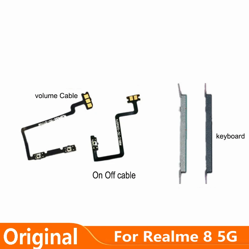 For Realme 8 5G RMX3241 keyboard Volume Button Power On / Off Flex Cable