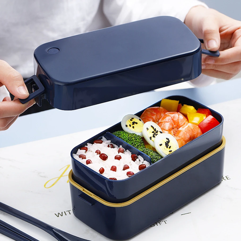 Portable-Lunch-Box-Food-Fresh-Keep-Storage-Container-Bento-Dual-Layer ...