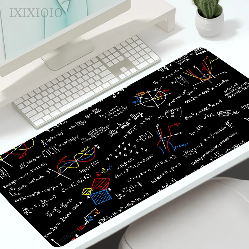 Geometric Math Formula Mouse Pad Gaming XL Home Custom New Mousepad XXL ...
