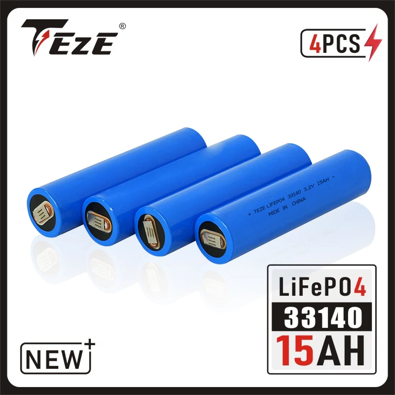 New 33140 3.2v 15ah 4pcs Lifepo4 Battery For Diy 12v 24v 36v 48v 15ah ...