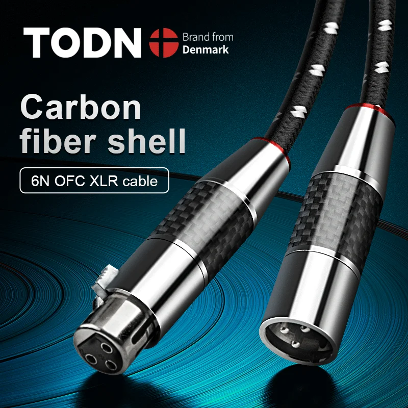 TODN HIFI xlr Audio Cable Stereo High Purity 6N OFC Gold Plated xlr ...