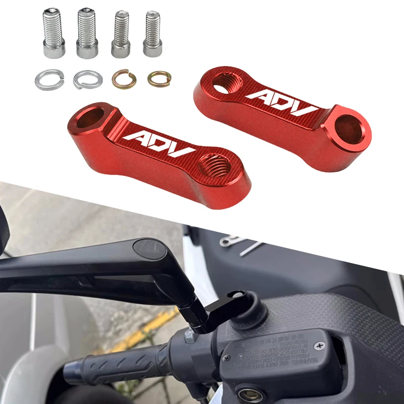 ADV-350-Rearview-Mirror-Extend-Motorcycle-CNC-Aluminum-Mirrors-Riser ...