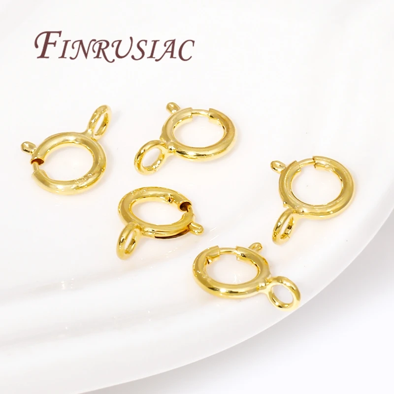 5-10PCS-925-Sterling-Silver-Spring-Ring-Clasps-For-Jewelry-Making-DIY ...