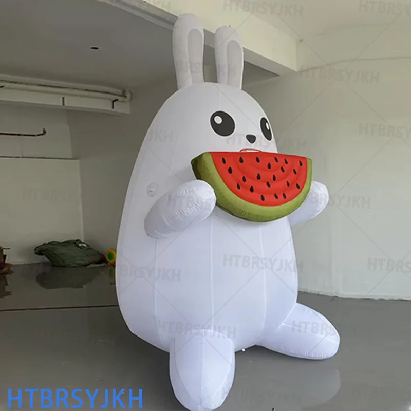 Inflatable-cartoon-white-rabbit-inflatable-model-watermelon-rabbit ...