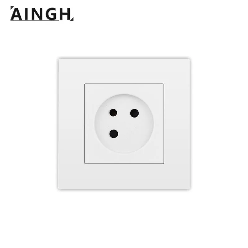 Aingh-Power-Socket-Israel-Wall-Electrical-White-16A-Outlet-110-250V ...
