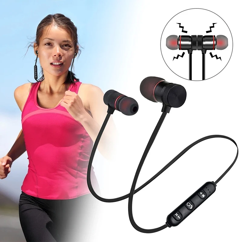 XT-6-Magnetic-Wireless-Bluetooth-Earphones-In-Ear-Stereo-Music-Headset ...