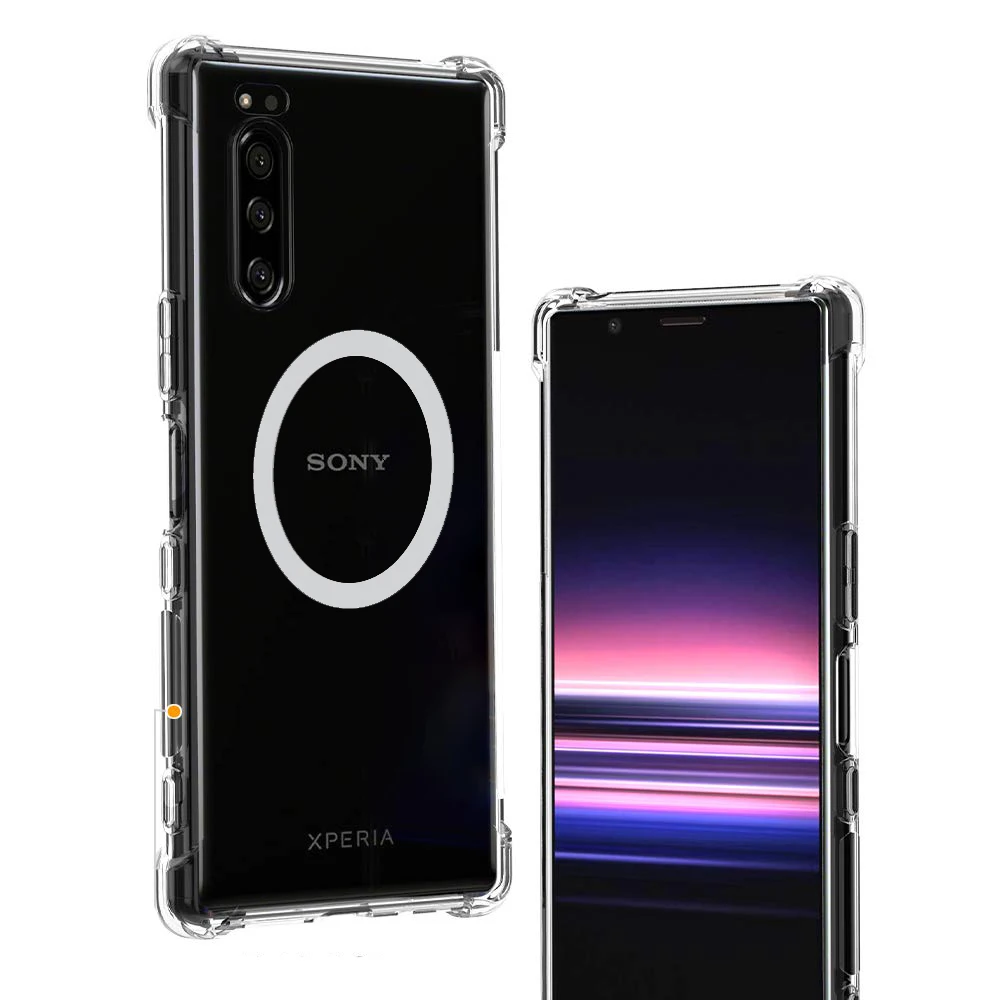 Luxury Transparent Magnetic Phone Case For Sony Xperia 1 IV 5 III 10 II ...