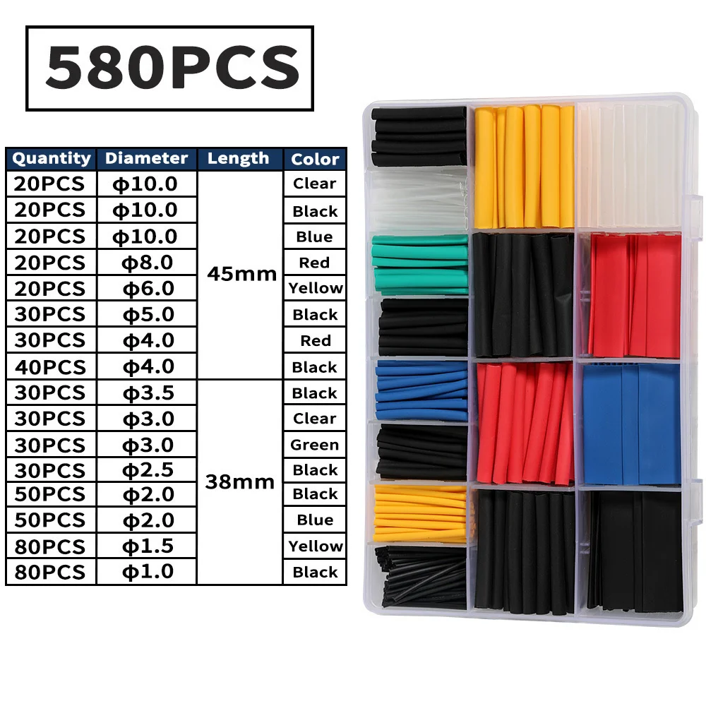 Tube thermorétractable,Kit de tubes thermorétractables,protection de ...