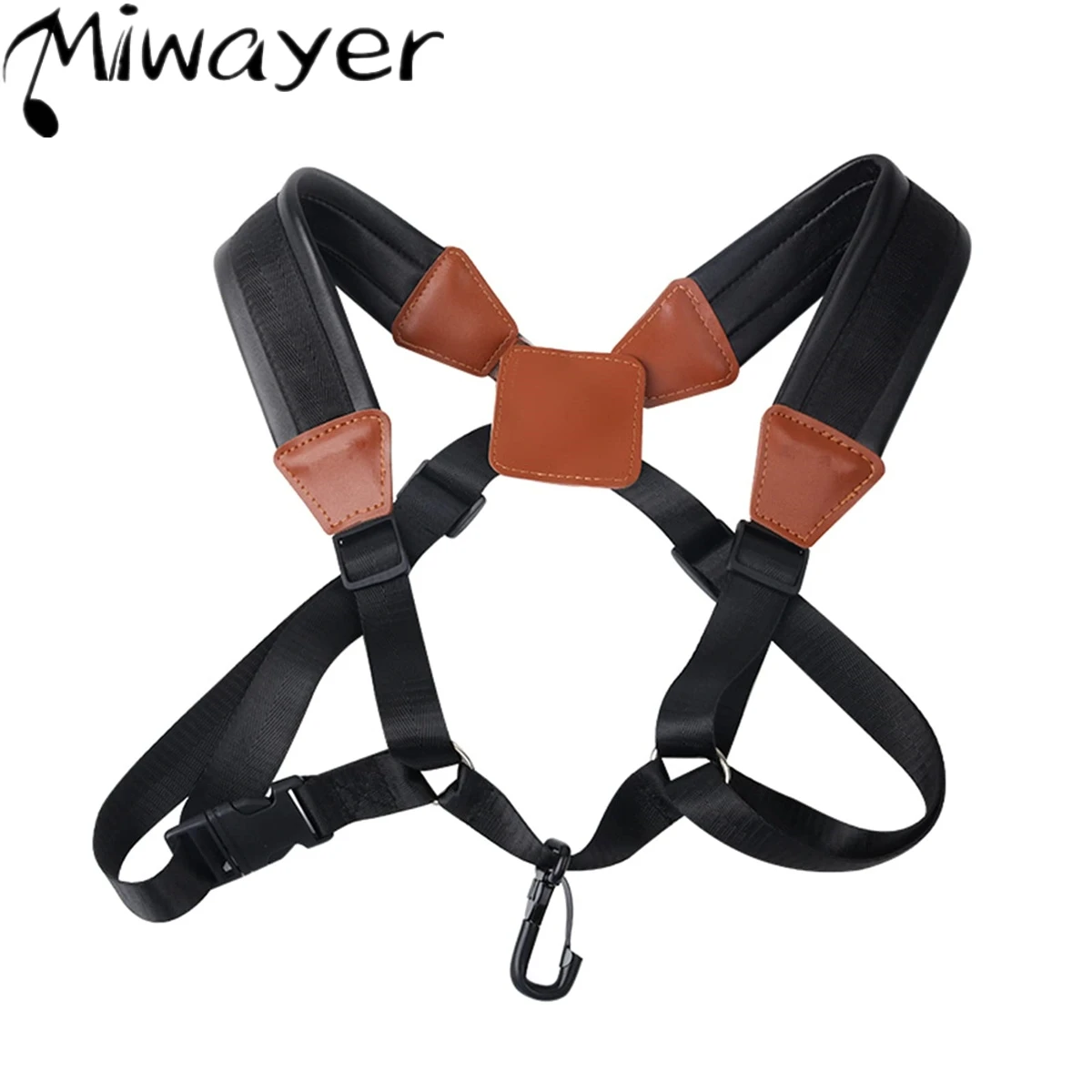 Miwayer-Saxophone-Strap-Universal-Double-Shoulder-Leather-Strap-for-Sax ...