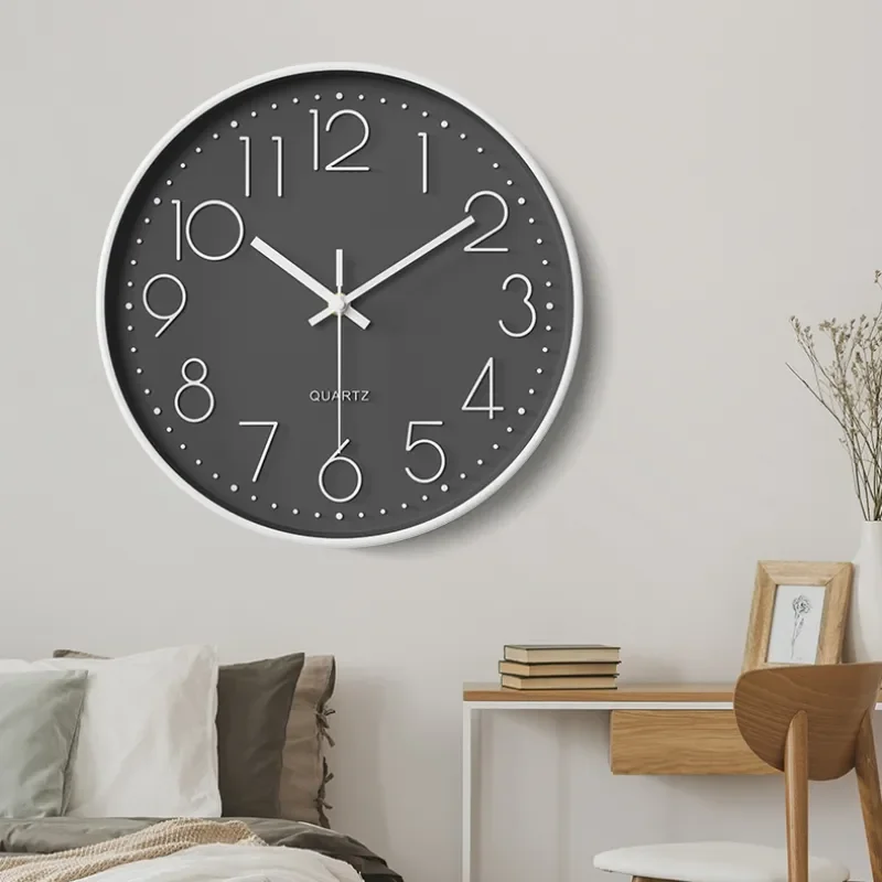 Generic Nordic 8 Inch Wall Clock Bedroom Living Room Decoration Quartz ...