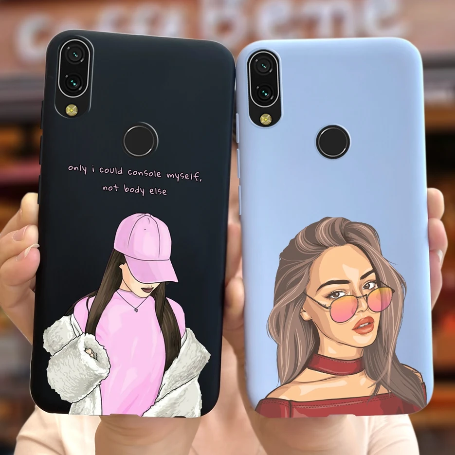 For-Xiaomi-Redmi-Note-7-Case-Pretty-Girls-Soft-Silicone-Phone-Case-For ...