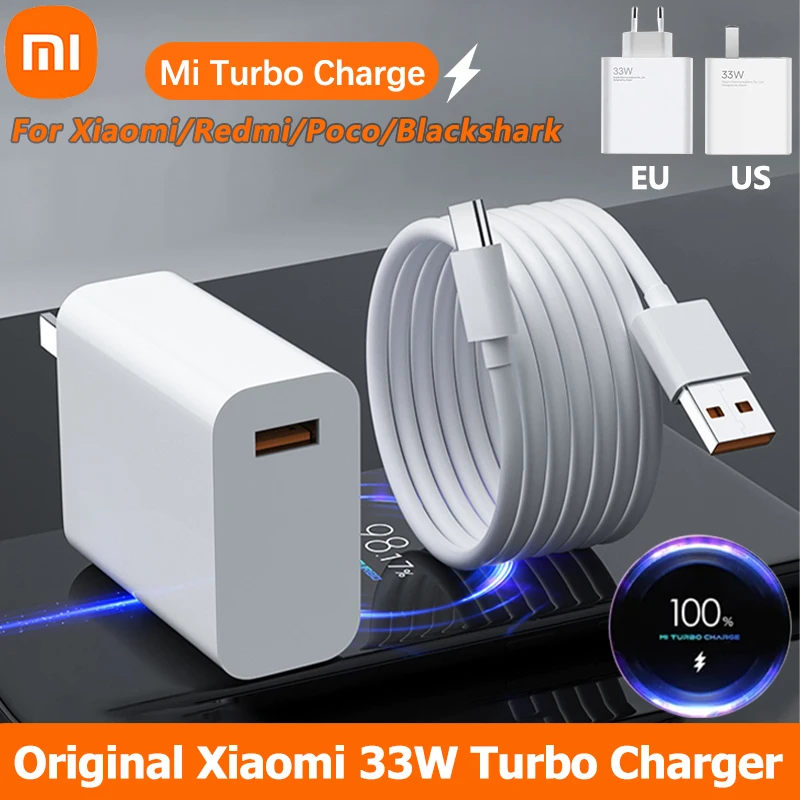 Original-Xiaomi-33W-Charger-Fast-Turbo-Charge-6A-Type-C-Cable-For-Redmi ...