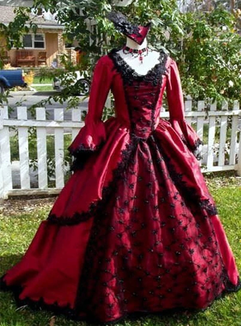 Black And Red Masquerade Dresses