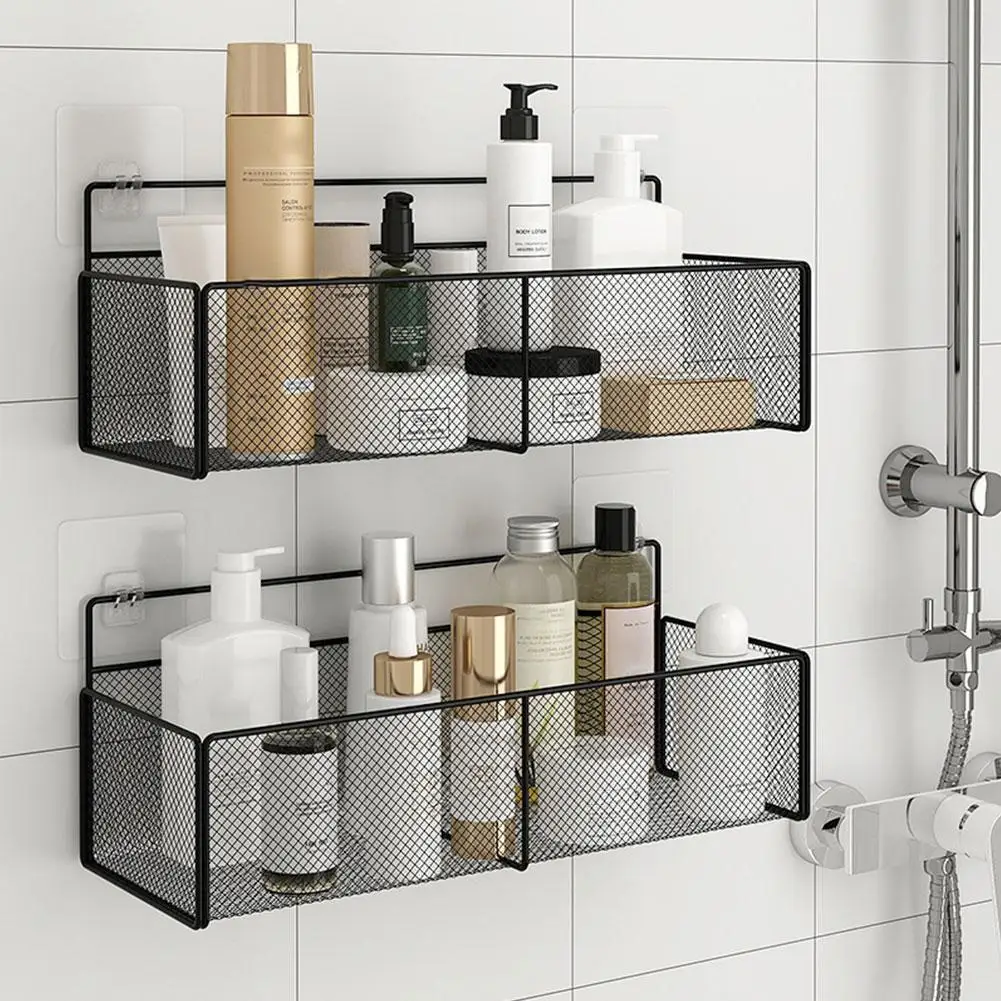 Bathroom-Shelf-No-Dril-Wall-Mounted-Shampoo-Storage-Rack-Cosmetic ...