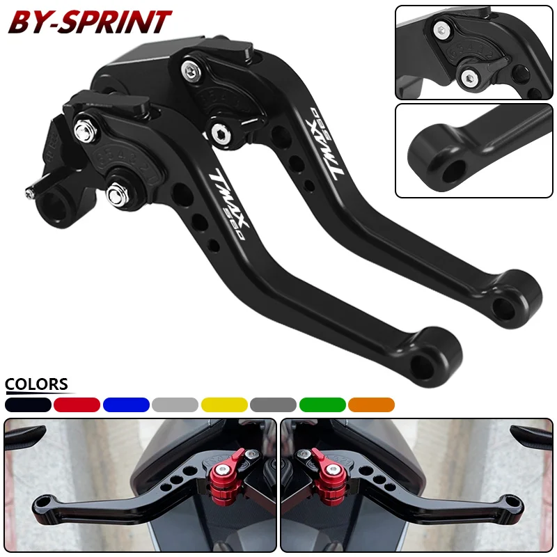 tmax560-Motorcycle-Adjustable-Short-Brake-Clutch-Lever-Handlebar-For ...