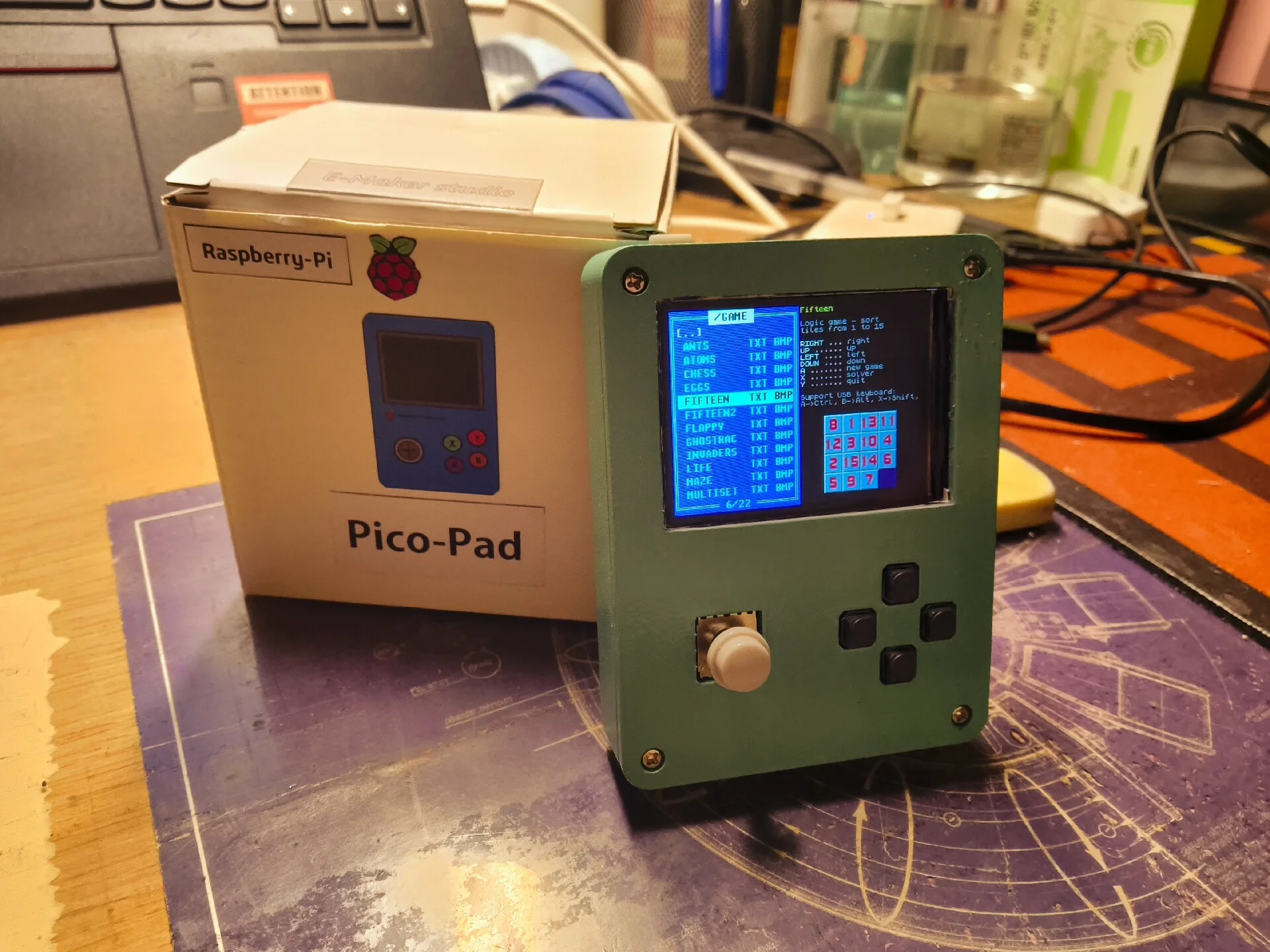 Pico-pad Color Screen Handheld Game Console - Support Python/Arduino ...