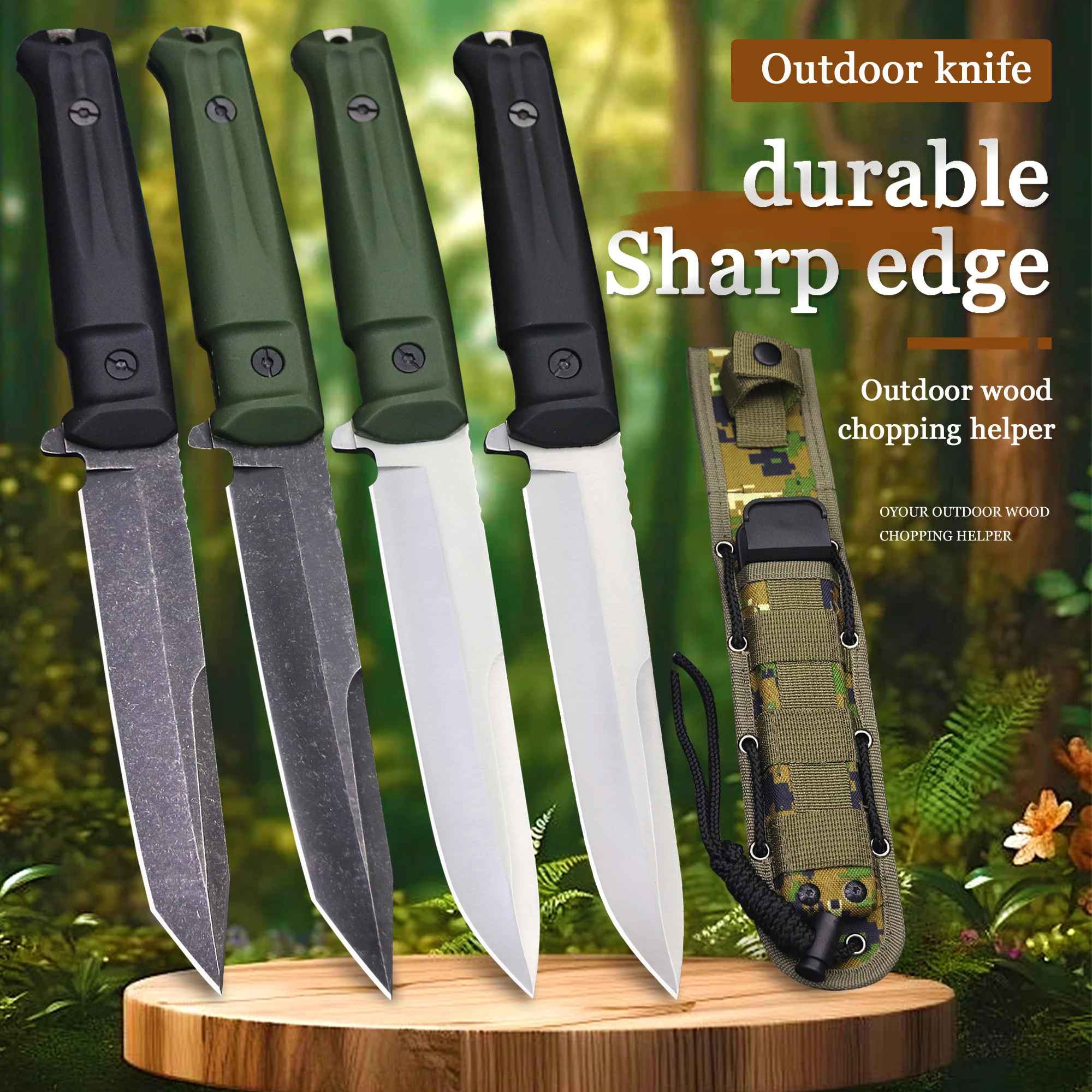 WPKOPYA-USA-440C-steel-Outdoor-Hunting-Knife-sheath-Outdoor-Camping ...