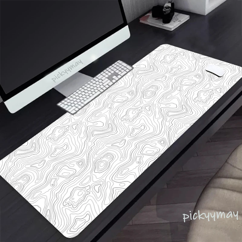 Black And White Large Mouse Pad 100x50cm Computer Mousepad Company ...