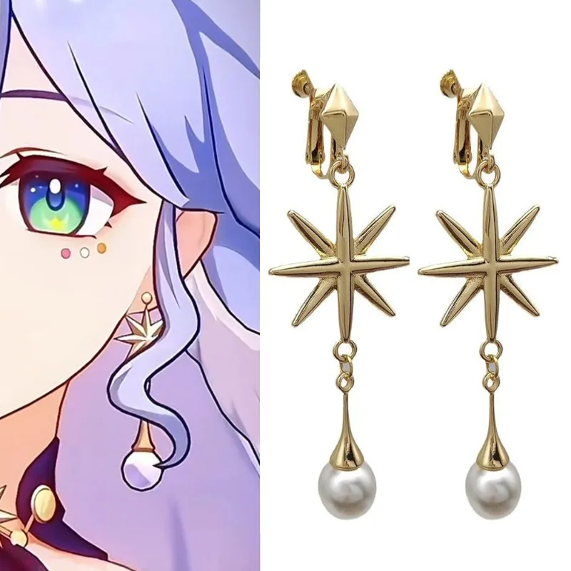 Anime Cosplay Earring Honkai: Star Rail Earrings Crystal Anime Cosplay ...