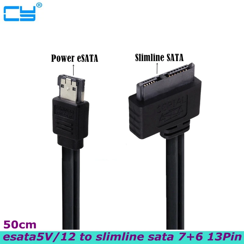 Disque optique mince Sata 13 broches 50cm, câble ESATA utilisé pour ...