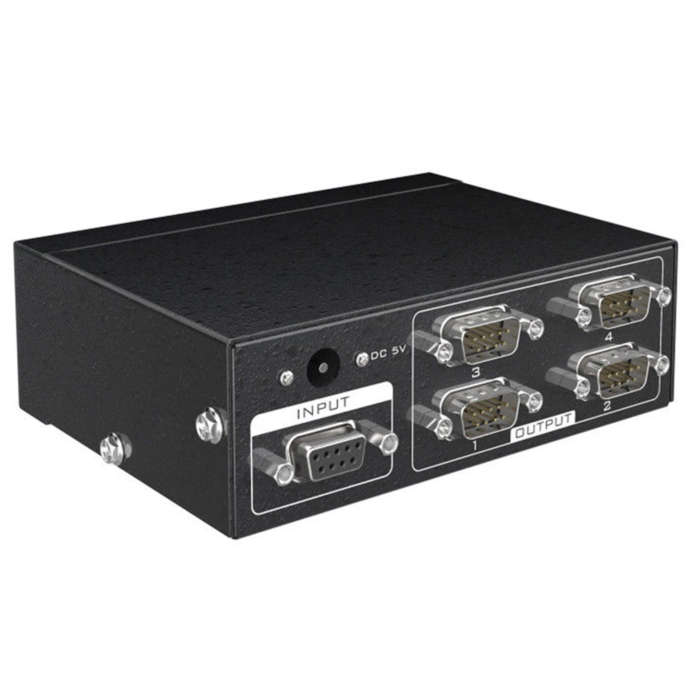MT-RS104 Active Serial RS232 Splitter 1 to 4 RS232 Bi-Direction ...