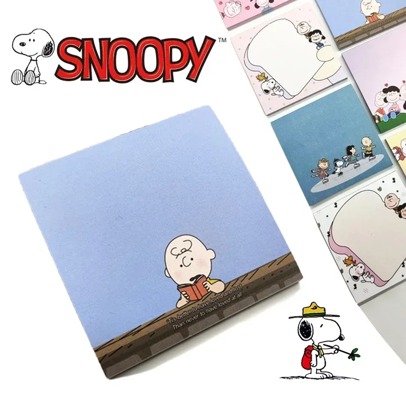 60-Sheet-Snoopy-Cartoon-Sticky-Note-Memo-Pad-Student-Notepad-Message ...